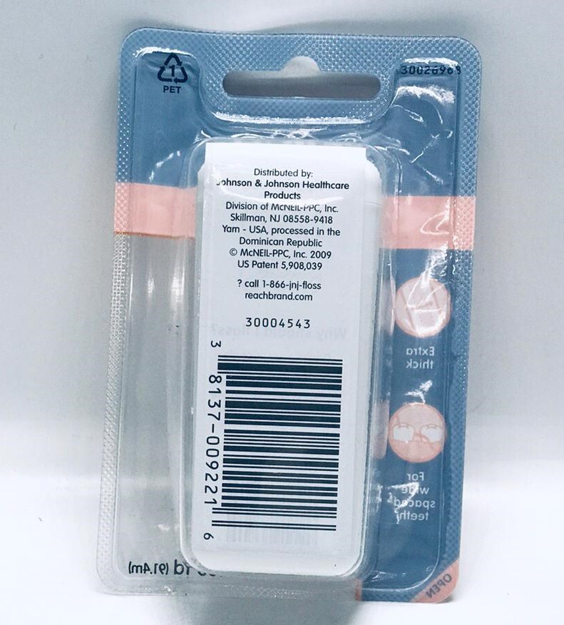 Reach Dentotape Extra Wide Waxed Dental Floss Unflavored 100 Yards