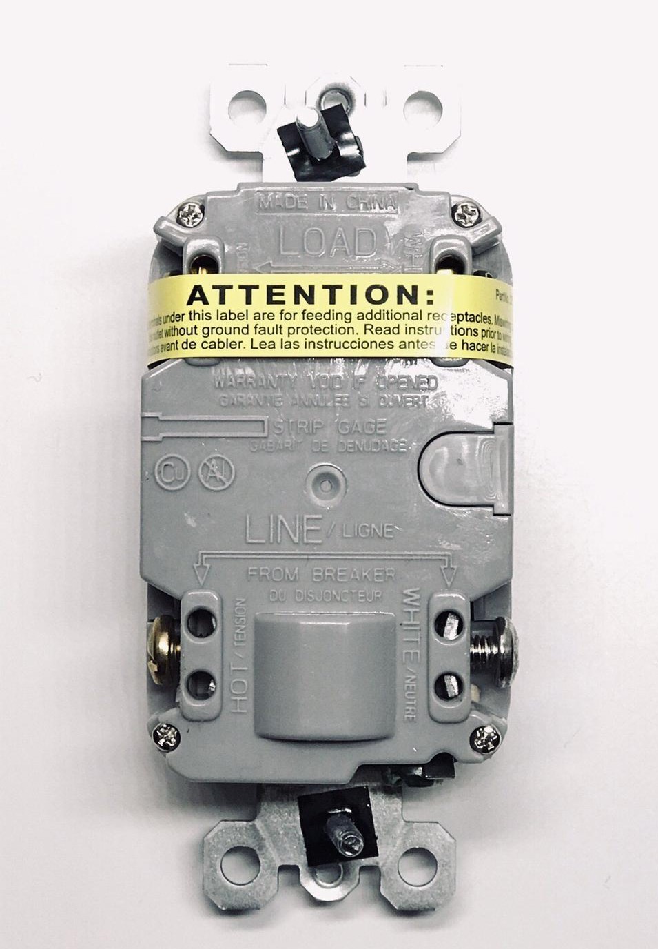 15A 125VAC 60Hz Nightlight/GFCI TR Outlet, Brushed Nickel | eBay